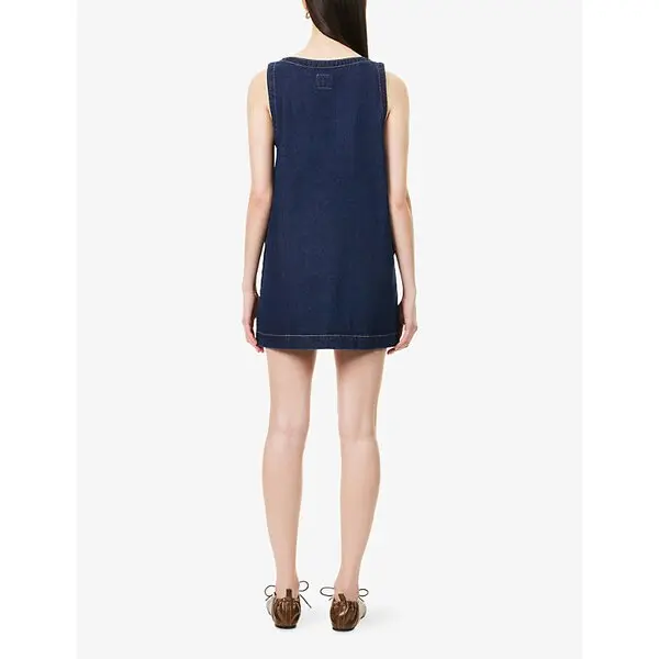 Dissh Sleeveless Denim Mini Dress - Indigo | Editorialist