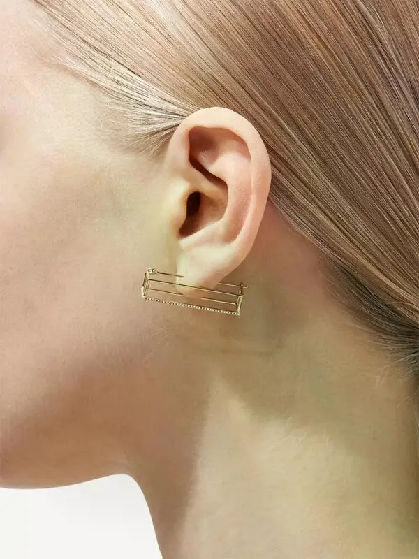 Shihara 18kt Yellow Prism Diamond Single Earring