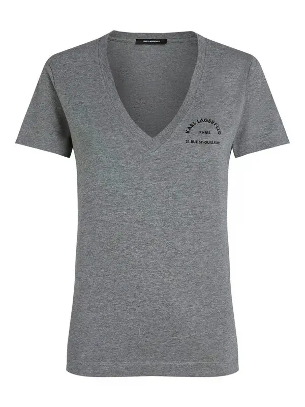 Karl Lagerfeld Rue St-guillaume T-shirt - Grey