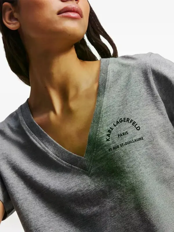 Karl Lagerfeld Rue St-guillaume T-shirt - Grey