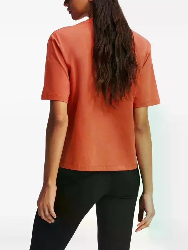 Karl Lagerfeld Signature-hem T-shirt - Orange