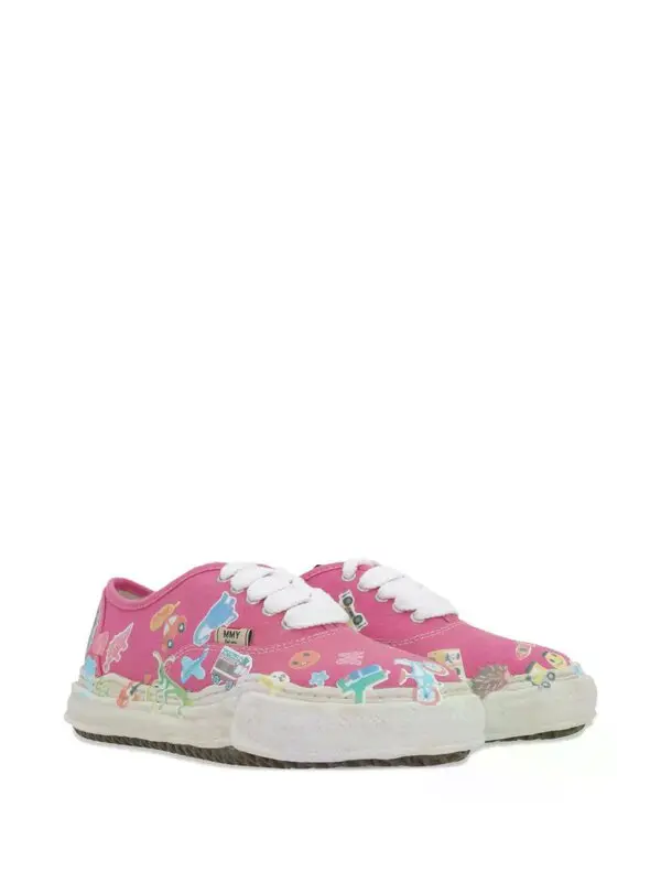 Mihara Yasuhiro Baker Sticker-print Sneakers - Pink