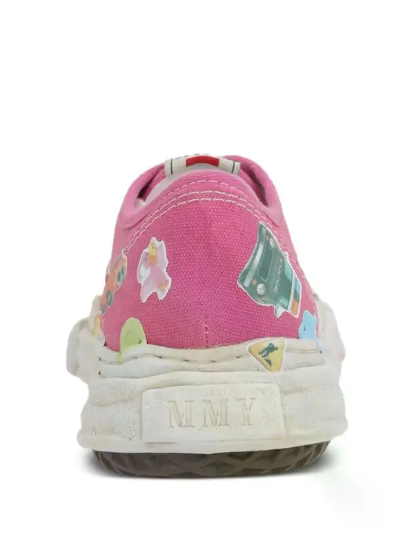 Mihara Yasuhiro Baker Sticker-print Sneakers - Pink