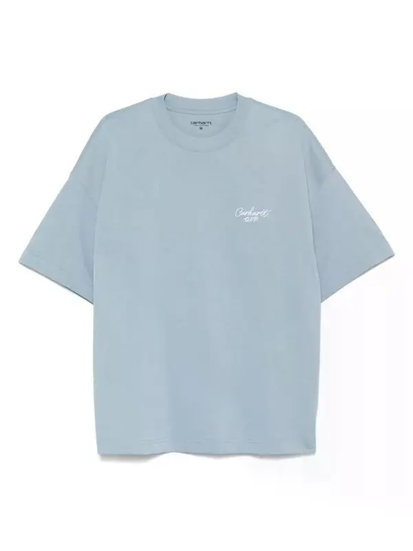 Carhartt Work In Progress Signature Script T-shirt - Blue