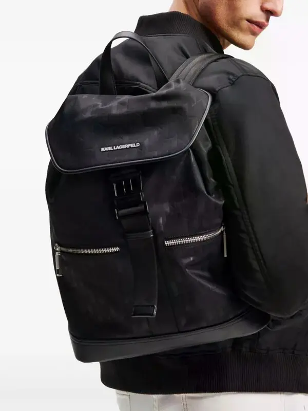 Karl Lagerfeld Monogram Backpack