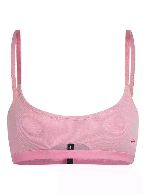 Karl Lagerfeld Ikon Peephole Bralette - Pink