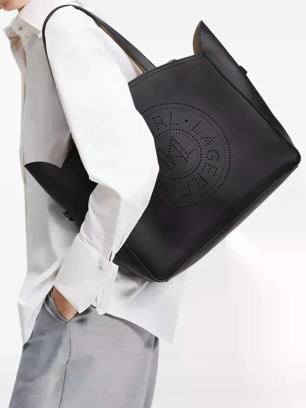 Karl Lagerfeld K/circle Zip Tote Bag - Black