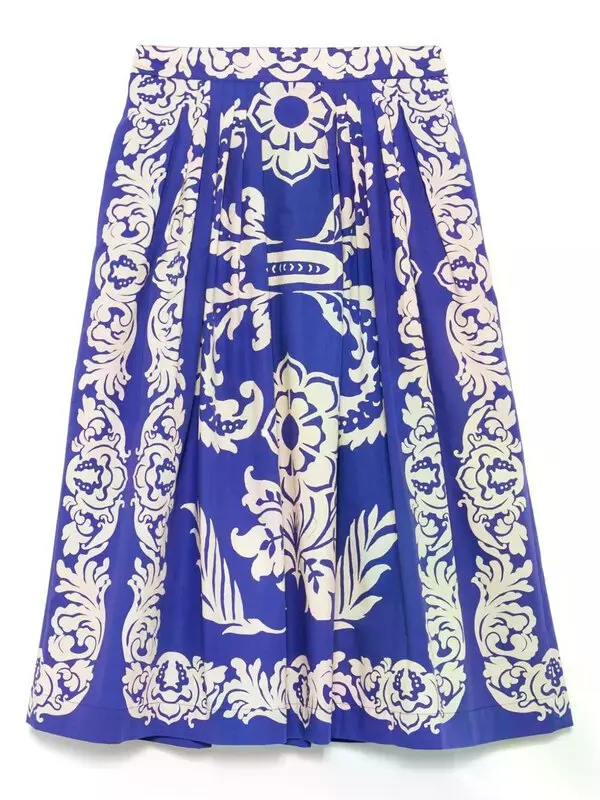 Etro Printed Midi Skirt - Blue