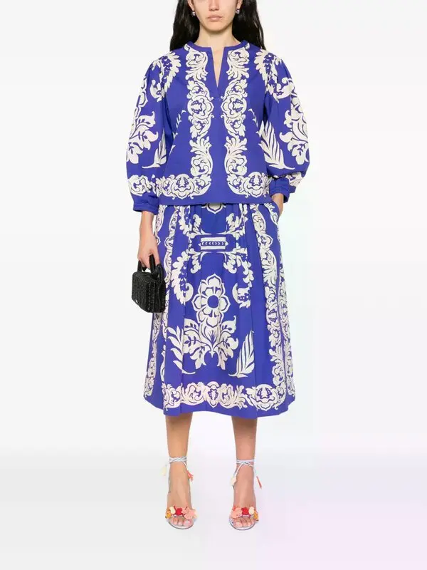 Etro Printed Midi Skirt