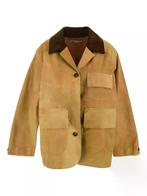 Stella McCartney Logo-patch Jacket - Brown