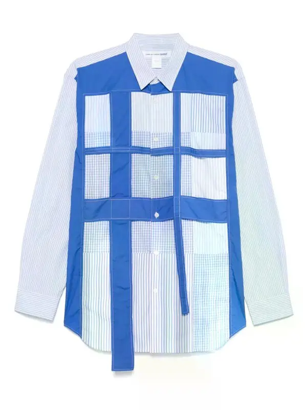 Comme Des Garçons Patchwork Striped Shirt