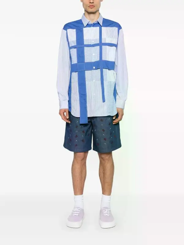 Comme Des Garçons Patchwork Striped Shirt