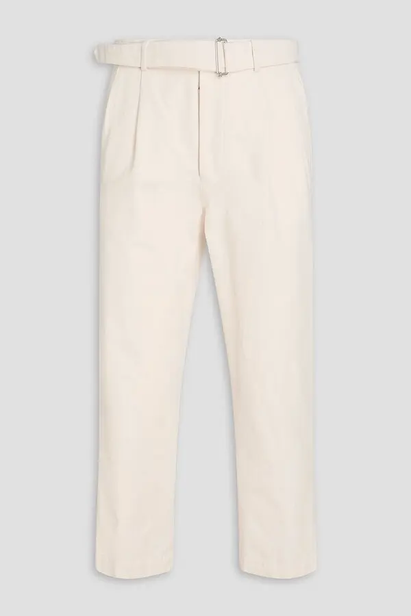 Officine Générale Luigi Pleated Cotton-twill Pants