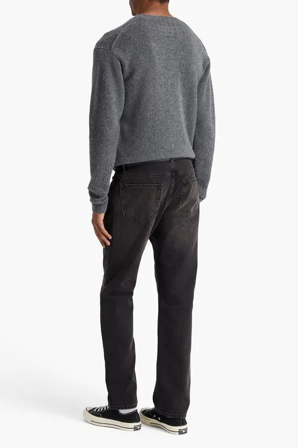FRAME Straight Leg Denim Jeans - Anthracite