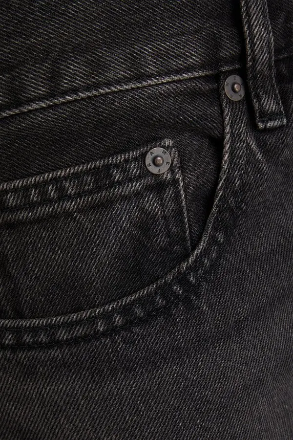 FRAME Straight Leg Denim Jeans - Anthracite