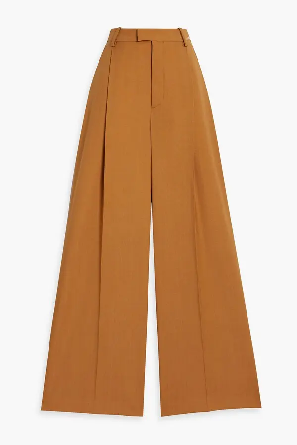 Marni High-rise Wide-leg Wool-blend Pants