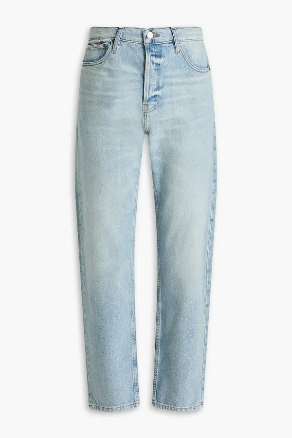 FRAME Straight Faded Denim Jeans - Light Denim