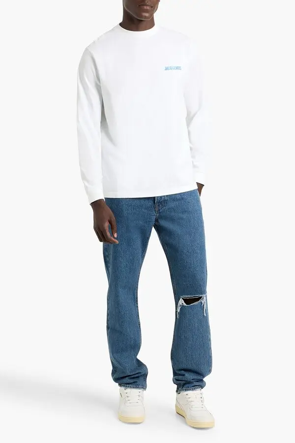 FRAME The Straight Denim Jeans - Mid Denim