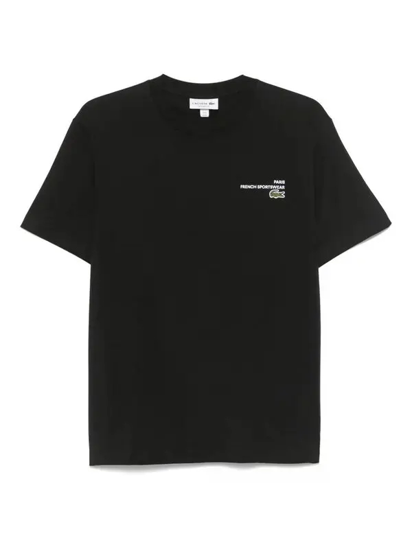 Lacoste Graphic-print T-shirt - Black