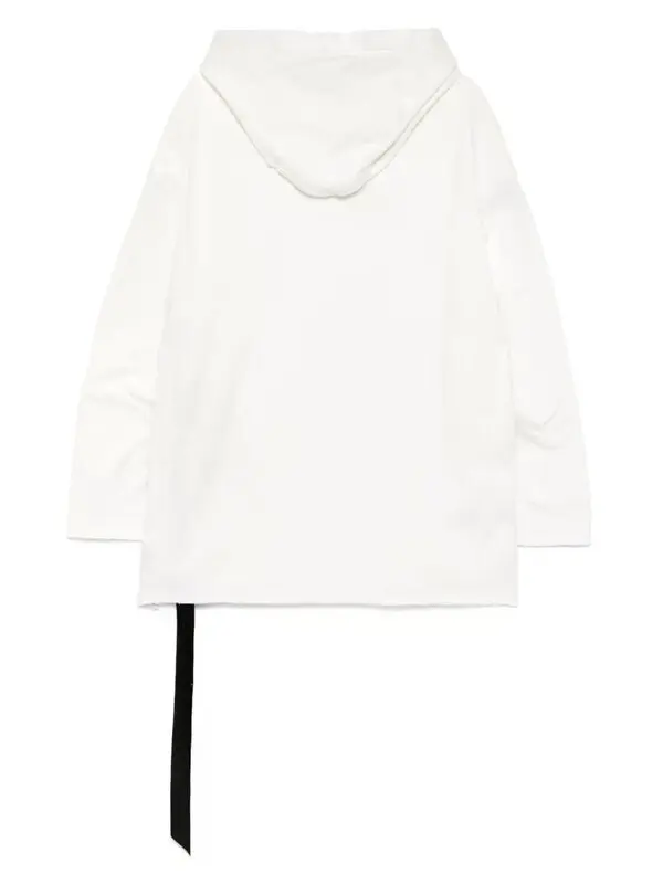 Rick Owens Cotton Hoodie - Neutrals