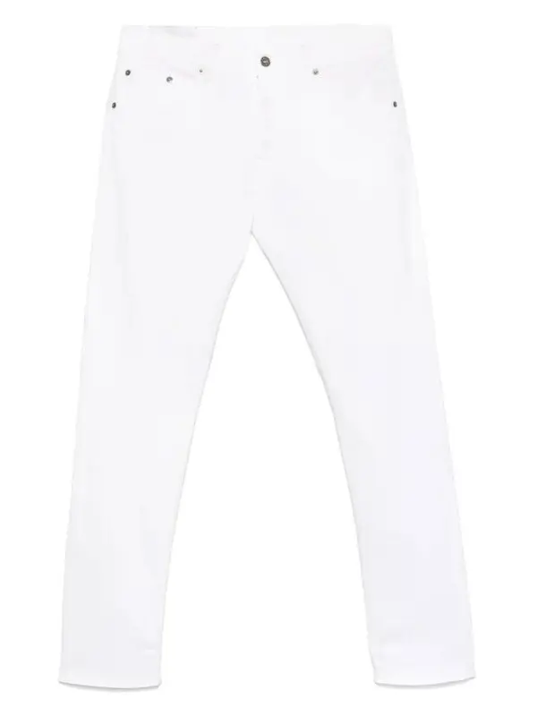 DONDUP Icon Belt-loop Trousers - White