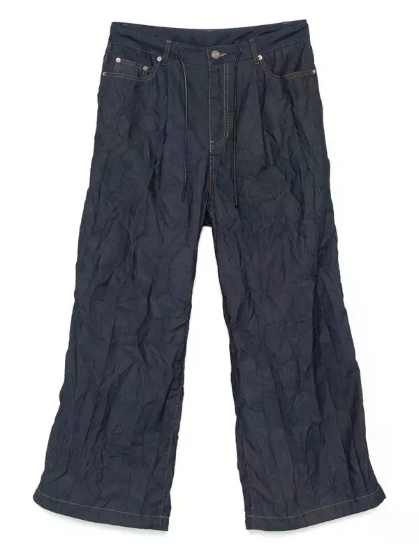 JUUN.J Crease-effect Trousers