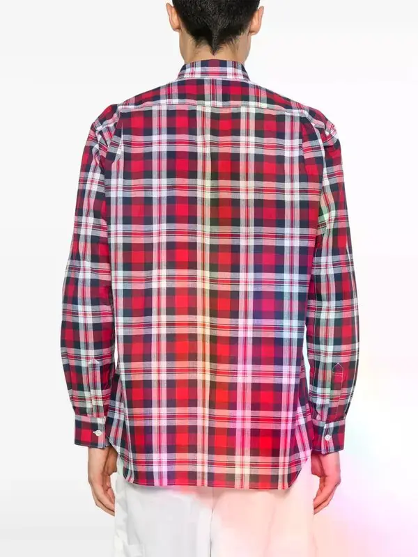 Comme Des Garçons Plaid Shirt - Red
