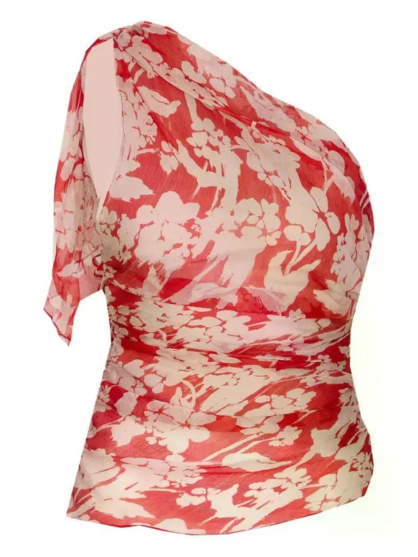 Victoria Beckham One-shoulder Draped Blouse