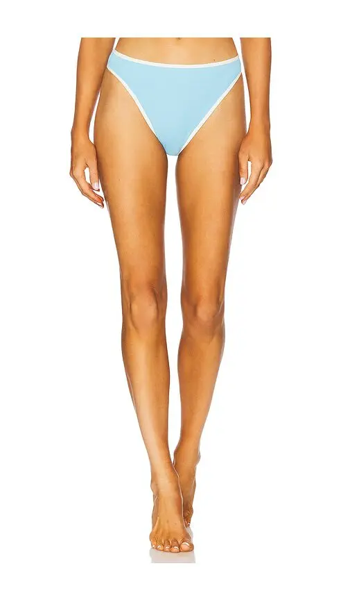 L*Space Nora Bikini Bottom - Seaspray & Cream