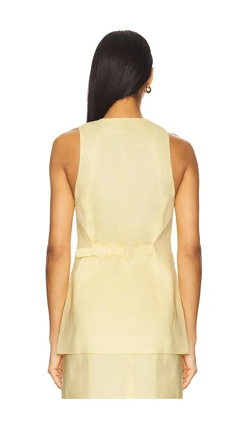 Rue Sophie Adan Vest Top - Yellow