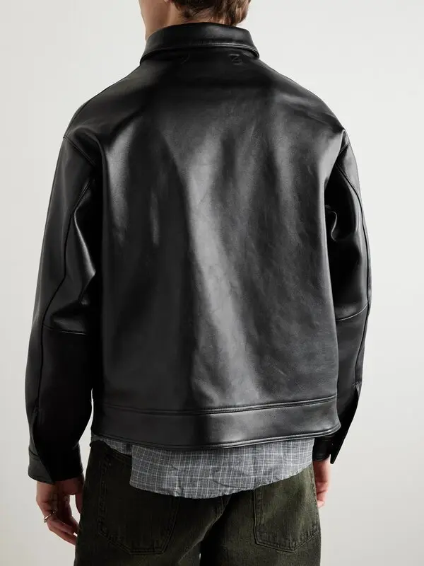 A.Presse Type A-2 Leather Jacket - Black | Editorialist