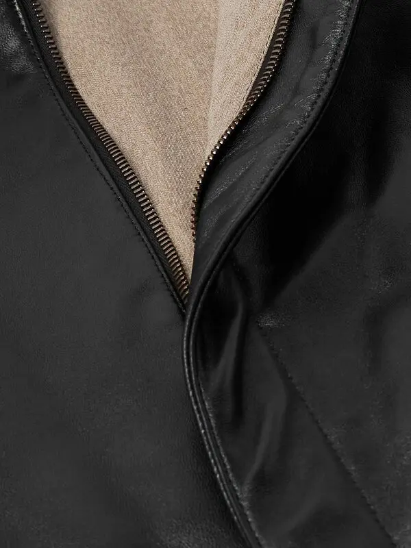 A.Presse Type A-2 Leather Jacket - Black | Editorialist