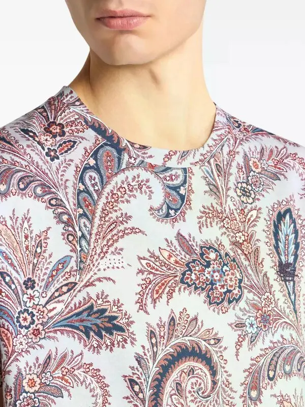 Etro Floral-print T-shirt - White