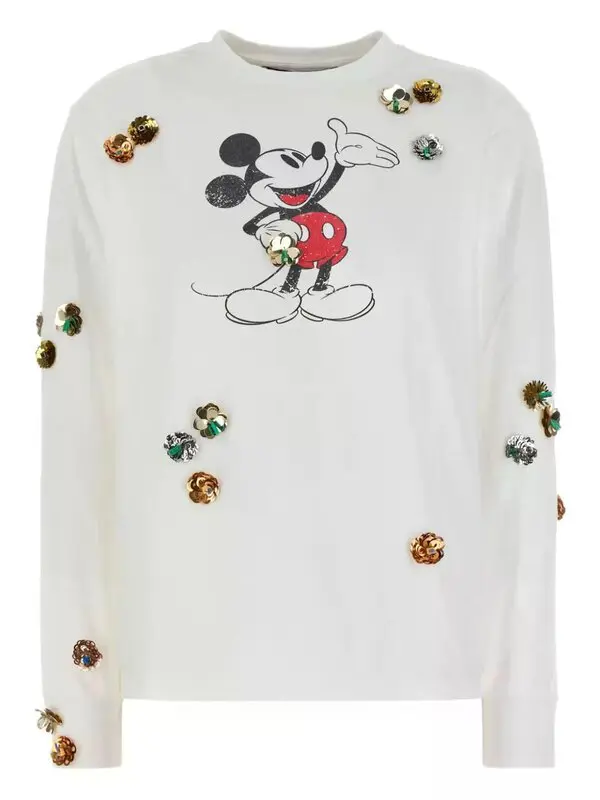 Coperni X Disney Mickey Mouse Embellished Top - White