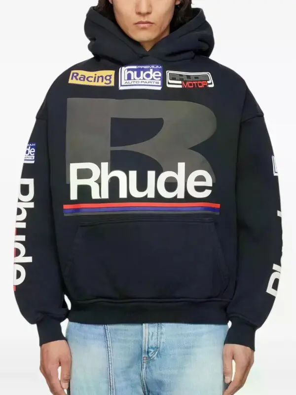 Rhude Petrol Printed Hoodie