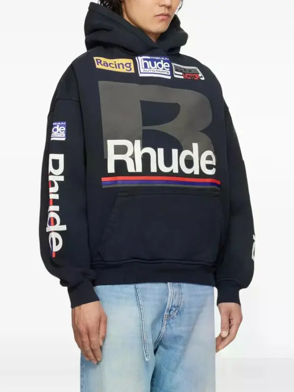 Rhude Petrol Printed Hoodie
