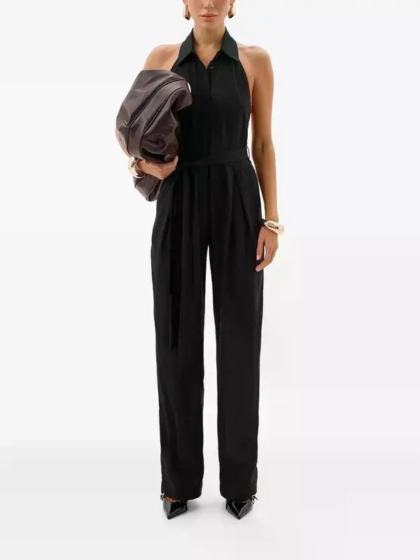ANNAFOXY Belted Jumpsuit - Black