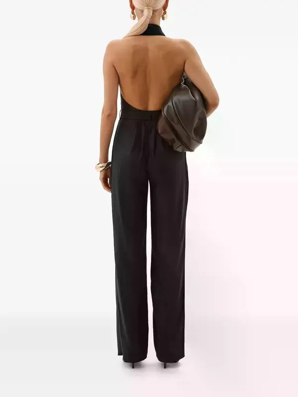 ANNAFOXY Belted Jumpsuit - Black