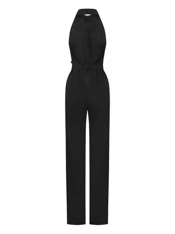 ANNAFOXY Belted Jumpsuit - Black