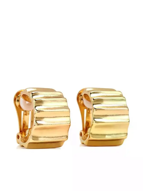 KENNETH JAY LANE Polished Earrings - Gold