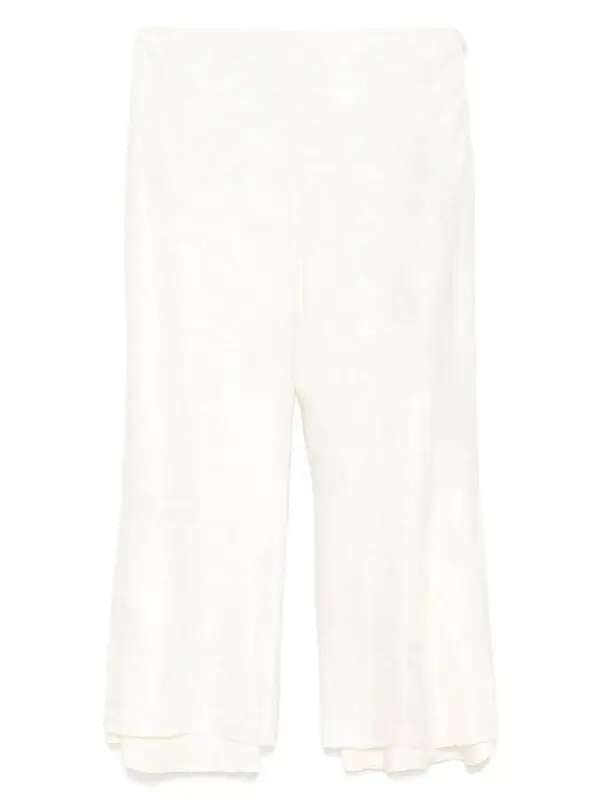 JIL SANDER Flower-jacquard Cropped Trousers