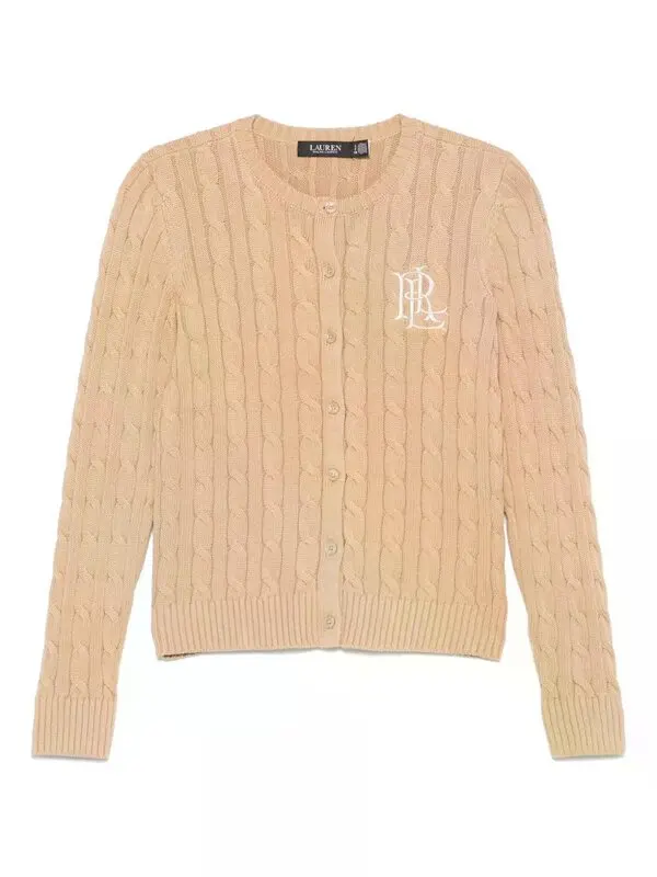 Ralph Lauren Logo-embroidered Cardigan - Neutrals