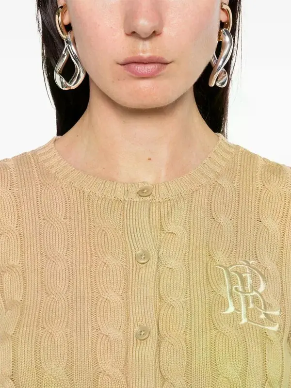 Ralph Lauren Logo-embroidered Cardigan - Neutrals