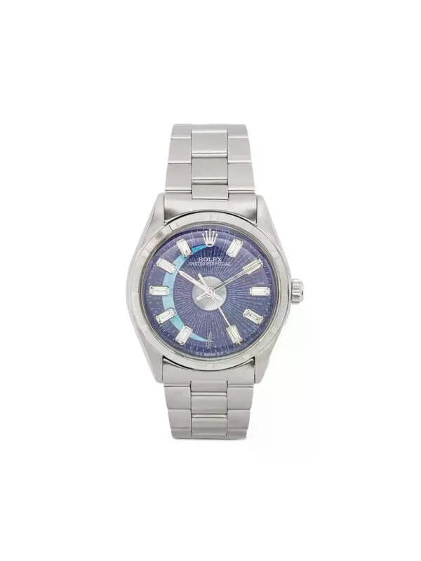 Jacquie Aiche Customised Rolex Oyster Perpetual 32mm - Blue