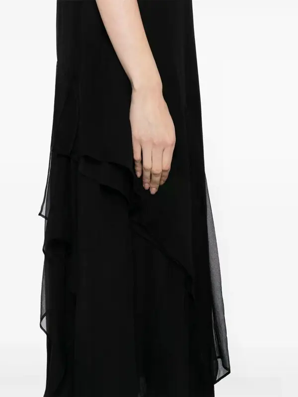 Yohji Yamamoto Draped Square-neck Dress