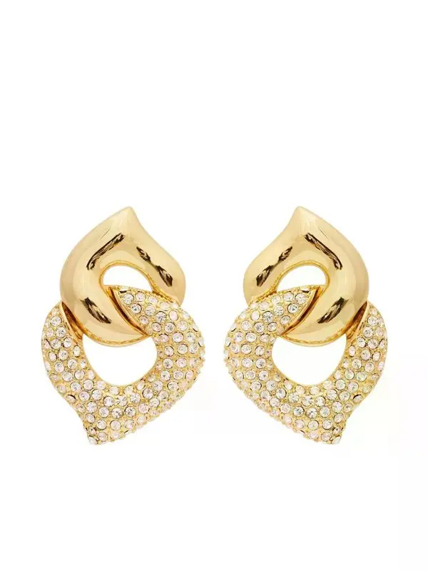 KENNETH JAY LANE Crystal-embellished Earrings - Gold