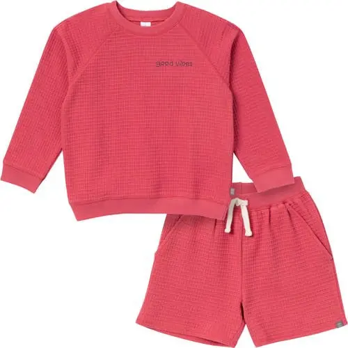 MODERN MOMENTS™ BY GERBER Long Sleeve Top And Shorts Set - Dusty Red