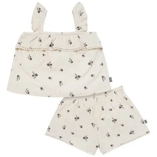 MODERN MOMENTS™ BY GERBER Top And Shorts Set - Beige Floral