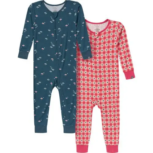 MODERN MOMENTS™ BY GERBER 2-pack Tight Fitting Footless Pajamas - Blue Umbrella