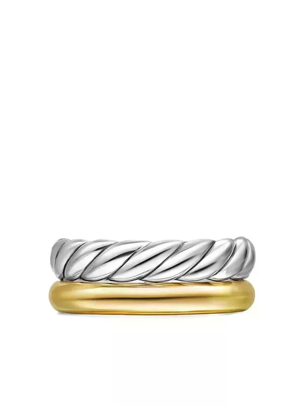 David Yurman Dy Mercer® Two-row Ring - Silver